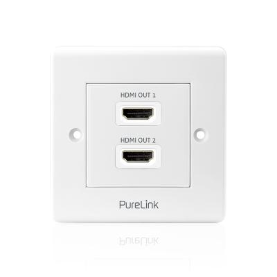 Prise murale Plastron AV HSWE 2 HDMI-HDMI- 0.10 m